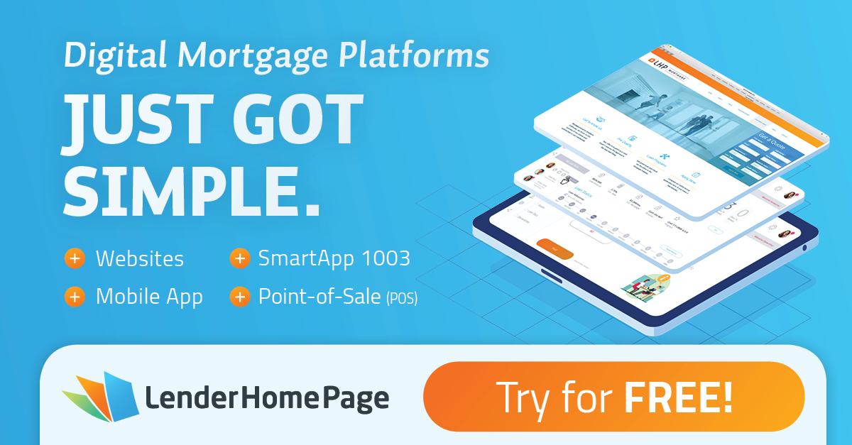 Mortgage Websites | Landing Pages | Mortgage App | Mobile 1003 ...